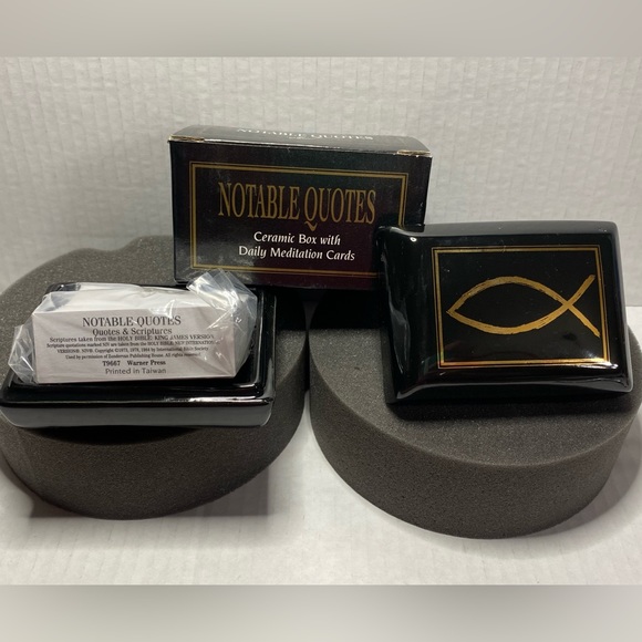 Accents | Notable Quotes And Scriptures Ceramic Box With Daily ...